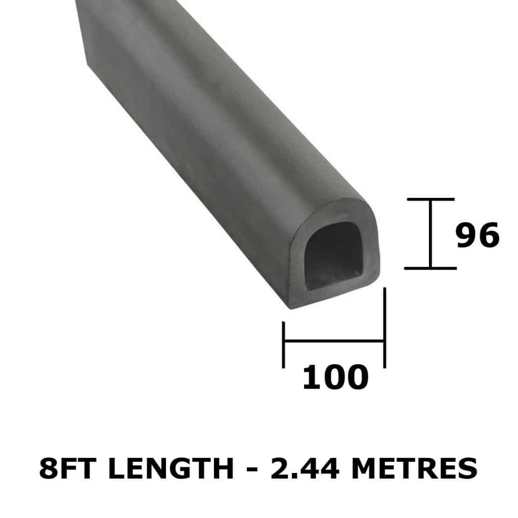 Standard Protective Edge Trim Black for 1-3mm Materials