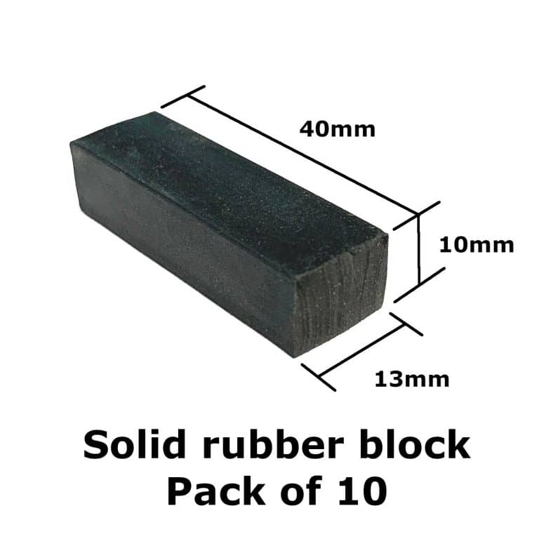 Small Solid Rubber Blocks - The Metal House
